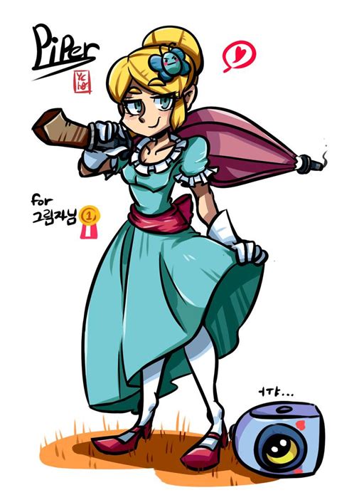 56 Hq Images Brawl Stars Tekenen Piper Piper Remodel Brawl Stars By