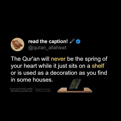 ʀᴇᴀᴅ ᴛʜᴇ ᴄᴀᴘᴛɪᴏɴ Quranallahswt • Instagram Photos And Videos