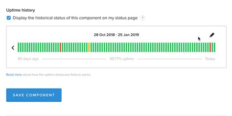 Display Historical Uptime Of Components Statuspage Atlassian Support
