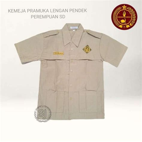 Jual Seragam Sekolah Setelan Pramuka Penggalang Putri Lengkap Bonus