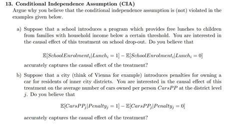 3 Conditional Independence Assumption Cia Argue