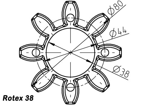 Rotex 38 Spider 98 Shore A T Pur® Lilac E Rubber Eu