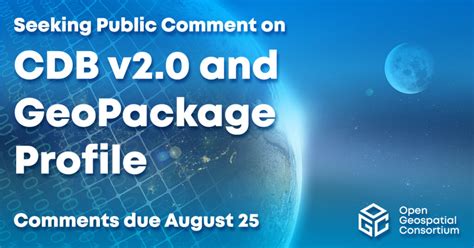 Ogc Seeks Public Comment On Cdb V20 Core And Related Geopackage