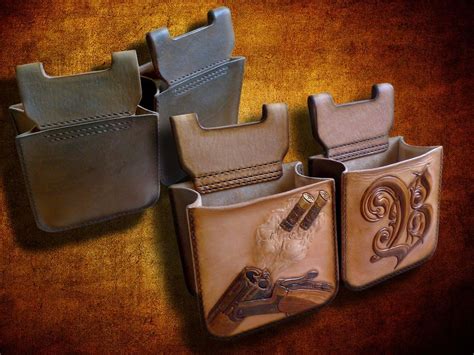 Bags For Shotgun Shells Leather Holster Handmade Leather Work