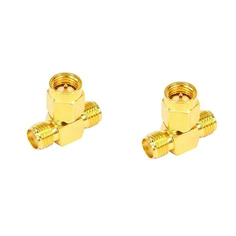 Adaptador Coaxial Rf Sma Macho A Doble Conector Hembra Sma Convertidor