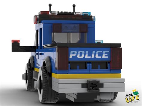 Lego Moc Ram 1500 Quad Cab Small Bed Police Lego City By Moclife