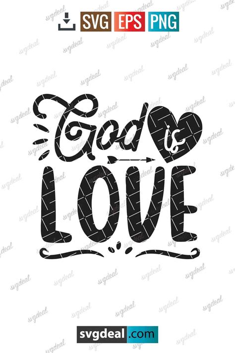 Free God Is Love Svg Svgdeal