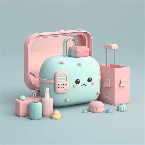 Premium Ai Image 3d Rendering Cute Ecommerce With High Details