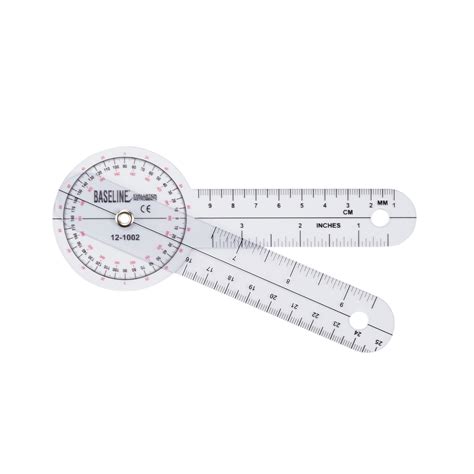 Baseline Goniometer Plastic 6 Inch Arm Length Simply Medical
