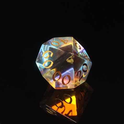 Magiseven Prismatic Dichroic Glass Dnd Dice Set For Dungeons And Drago
