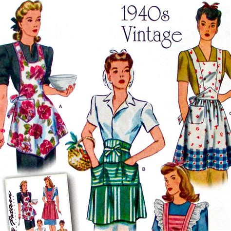 Simplicity Sewing Pattern 1221 Aprons Ruffled Pinafore Etsy