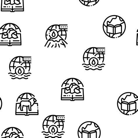 Geography Education Seamless Pattern Vector 17389041 Vector Art At Vecteezy
