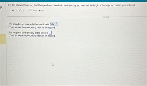 For The Following Trajectory Find The Speed StudyX