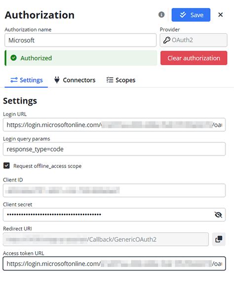oauth2 typ with ms azure help center