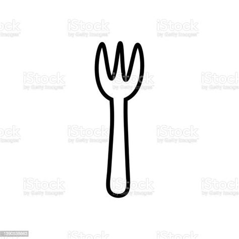 숟가락과 포크 아이콘 주방 용품 로고 스푼과 포크 로고 유형 웹 디자인 또는 회사 고립 된 벡터 일러스트 레이 션 Eps Ai 갈림길에 대한 스톡 벡터 아트 및 기타 이미지