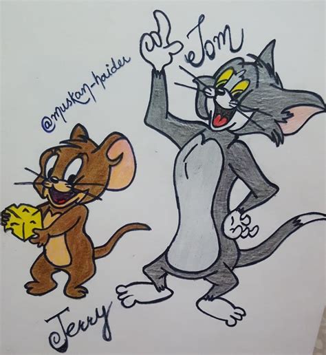 How To Draw Tom From Tom And Jerry Step By Step