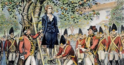 Nathan Hale The American Patriot Hanged By The British