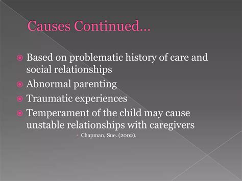 Reactive Attachment Disorder PPTX