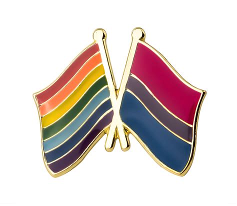 Double Lgbt And Bisexual Flag Pin Proud Lgbt 🏳️‍🌈