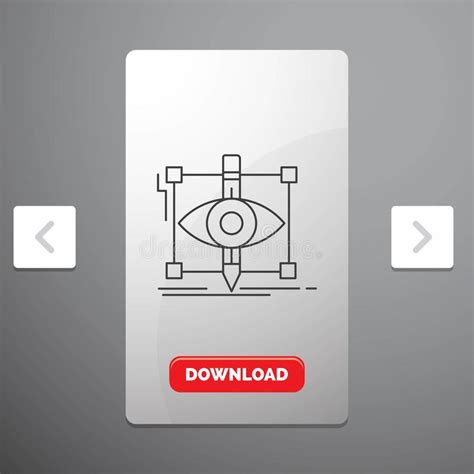 Design Draft Sketch Sketching Visual Line Icon In Carousal