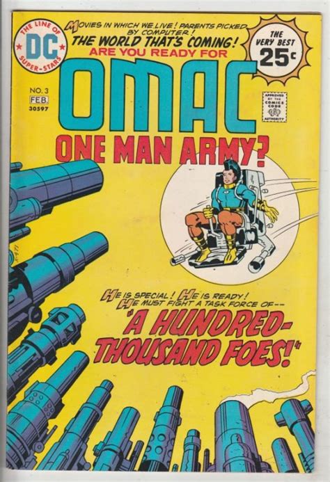 Omac 3 Feb 75 Nm High Grade Omac Comic Books Bronze Age Dc