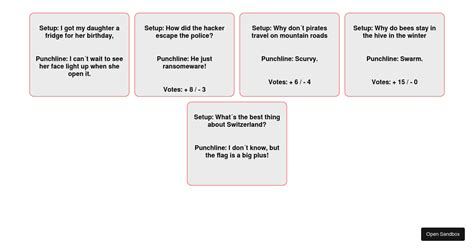 Jokes Challenge Codesandbox Jokes Challenge Codesandbox