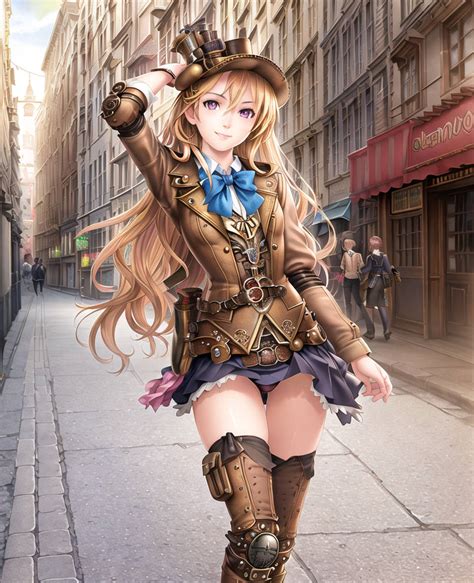 Anime Steampunk Girl 6 By Neuromage On Deviantart