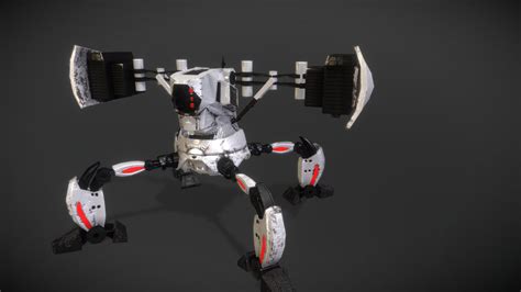 Quadped Robot 3d Model By Eltzalvaro [3c43ff7] Sketchfab