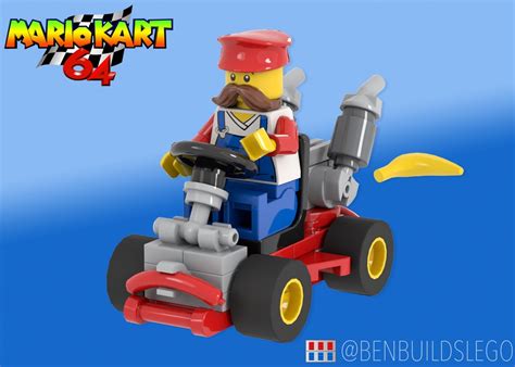 Lego Moc 94299 Mario Kart 64 By Benbuildslego Rebrickable Build