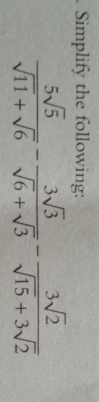 Simplify The Following Brainly In