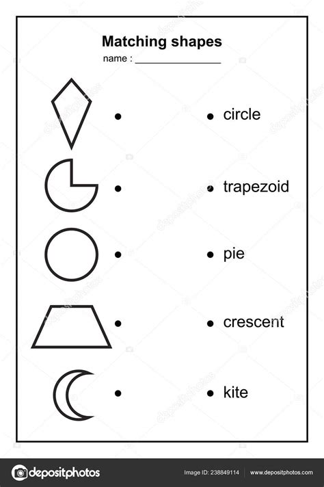Geometry Shape Matching Game Educational Geometric Shapes Game