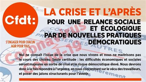 La crise et l après les revendications CFDT CFDT UFETAM