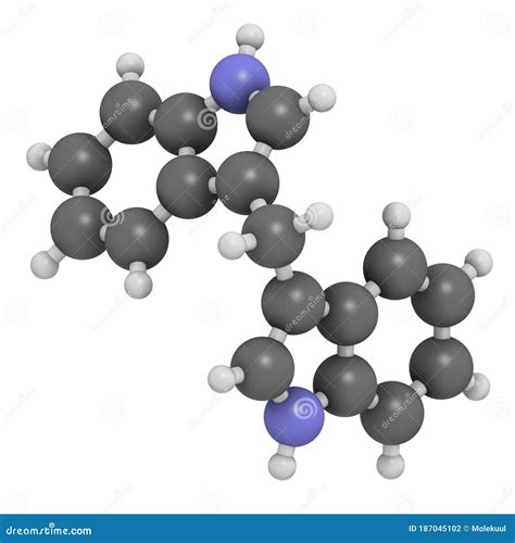 Indole 3 Carbinol Molecule Antioxidant Molecule Molecular Structure