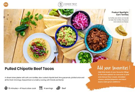 Pulled Chipotle Beef Tacos Dinner Twist
