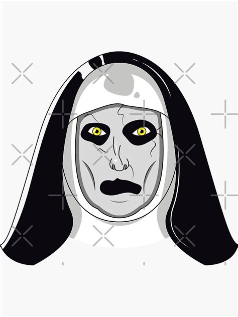 Valak The Nun Sticker For Sale By Necronder Redbubble