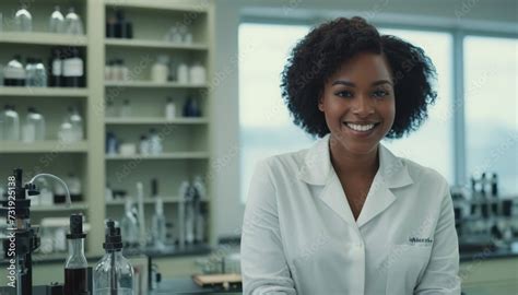 Black Female Lab Assistant Black Girl In The Lab Black Female Health