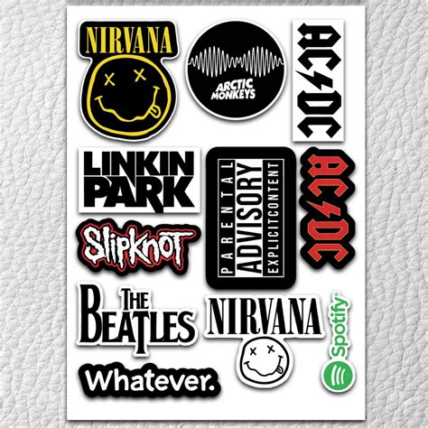 Jual Stiker Pack Aesthetic Model Band Group Bahan Vinyl Stiker Hp