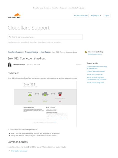 error 522 connection timed out cloudflare support pdf