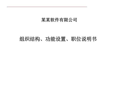 公司组织结构PPT课件