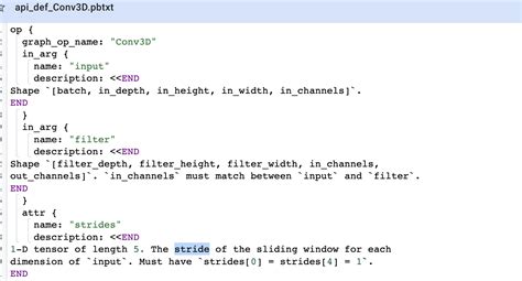 Documentation Rawopsconv3d Strides Cannot Be A List Of Ints That Has Length 5 · Issue