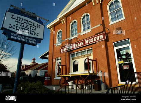 Ajd53463 Gettysburg Pa Pennsylvania Lincoln Train Museum Stock