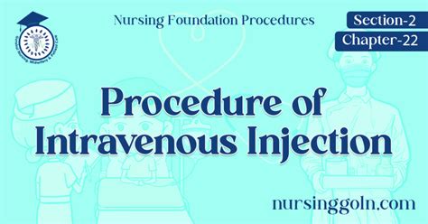 Procedure Of Intravenous Injection Nursing And Midwifery Gurukul Goln