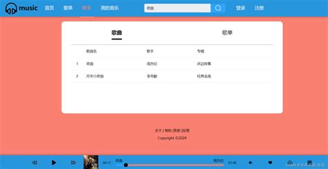 基于java springboot vue前后端分离音乐播放器系统设计与实现 有视频讲解 java后端管理系统 csdn博客