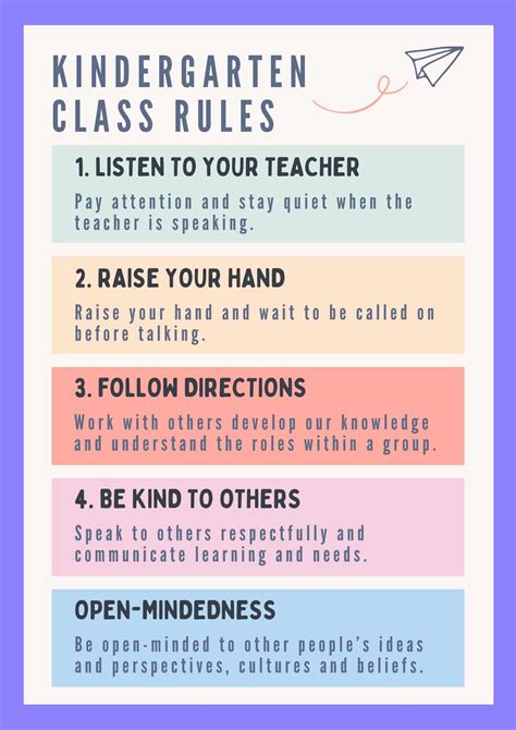 25 Classroom Rules For Kindergarten 2026