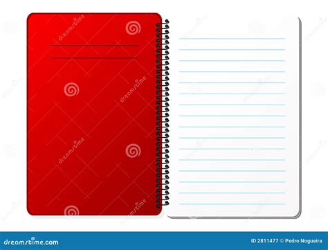 Opened Spiral Notebook Stock Vector Illustration Of Paper 2811477