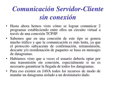 Ppt Comunicación Servidor Cliente Sin Conexión Powerpoint