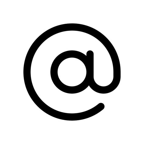 Arroba Arobase At Sign Email Address Symbol At A Rate Of Contact