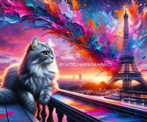 Artstation Cat In Paris Digital Art Download Artworks
