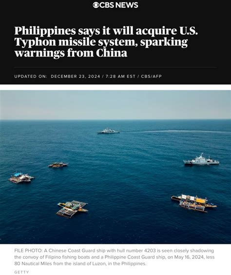 Keith King On Linkedin Philippines To Acquire U S Typhon Missile System Drawing Warnings From…