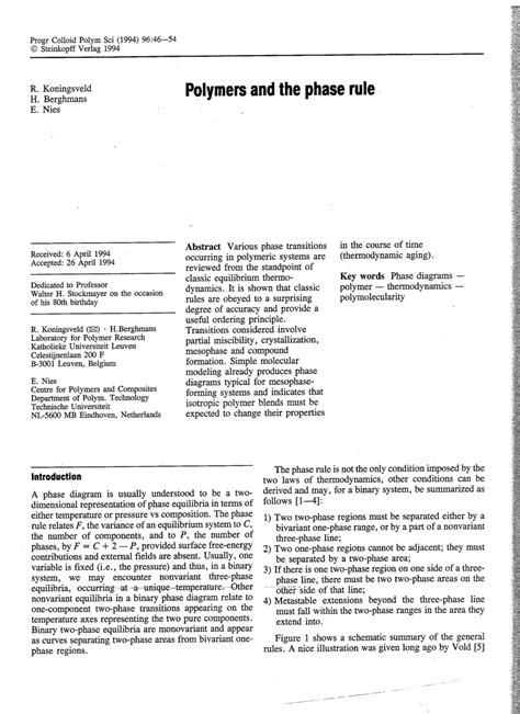 PDF Progress In Colloid Polymer Science